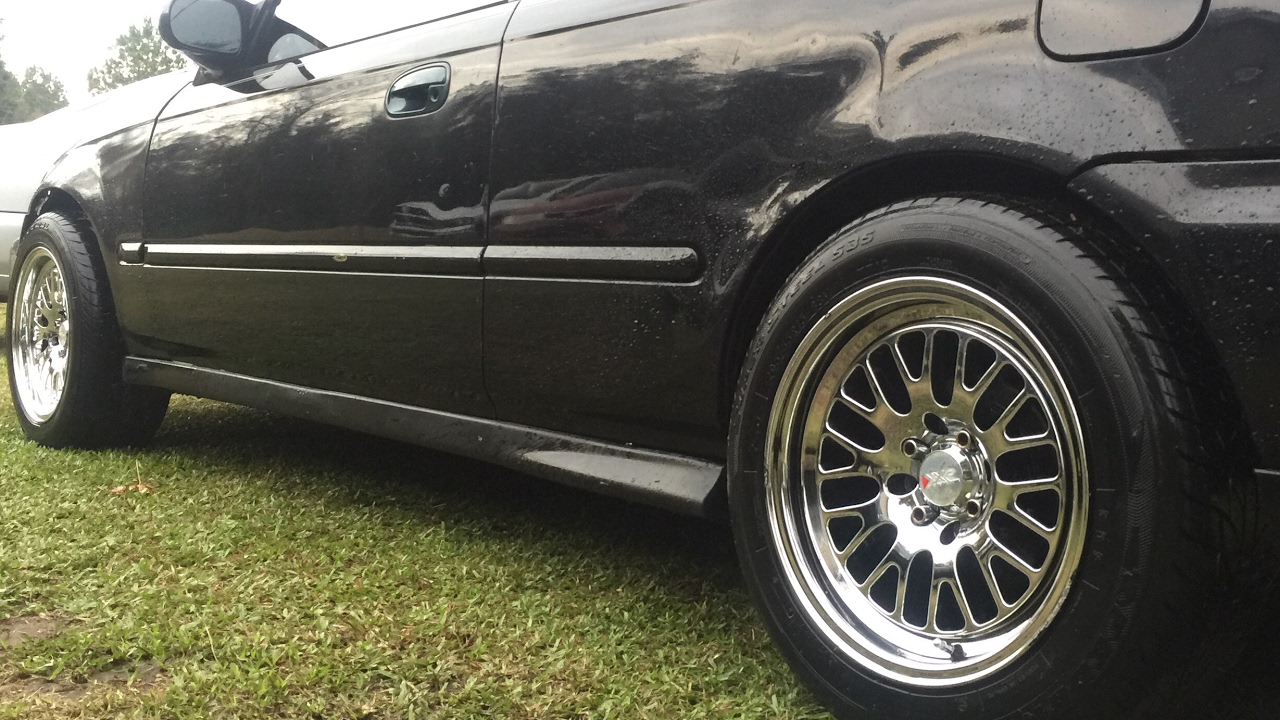 Ricer gets new wheels!!!! - YouTube