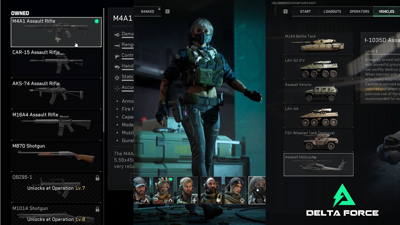 Delta Force 4K Ultimate Showcase: All Loadouts, Operators, and Vehicles ...