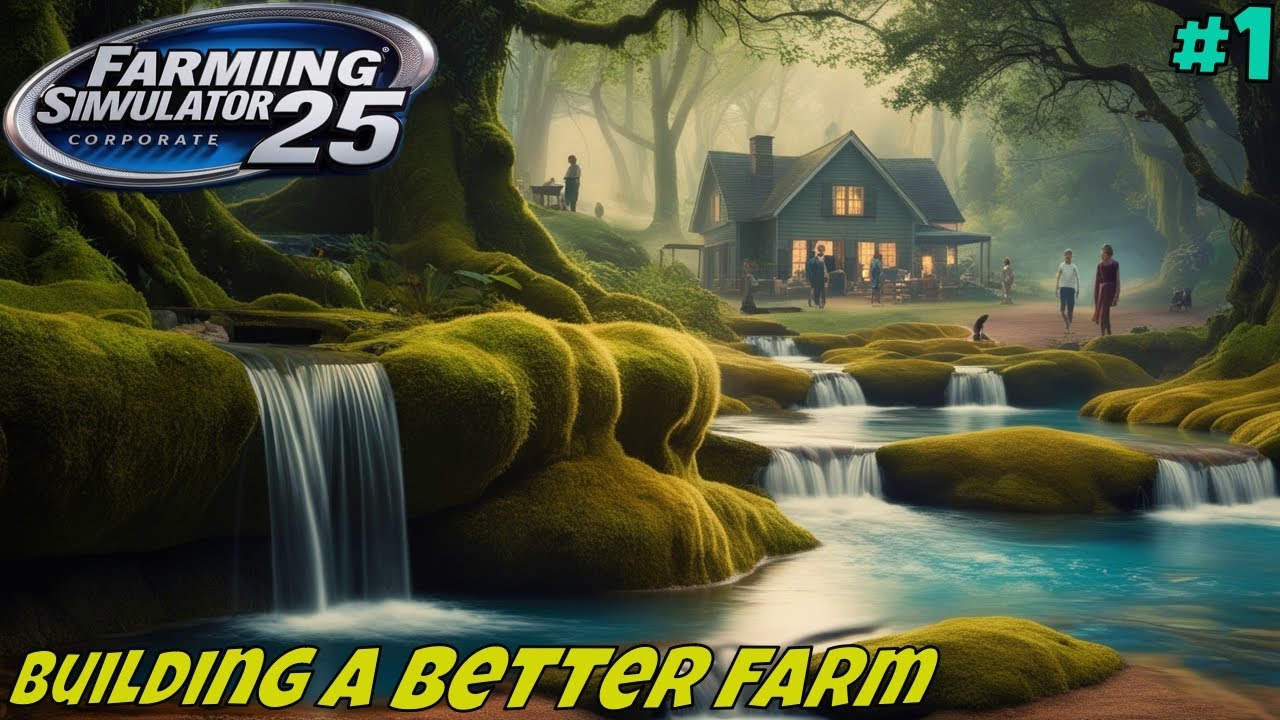 Building a mega farm in Lone Hills: FS 25! Building a farmhouse! Part 1 ...