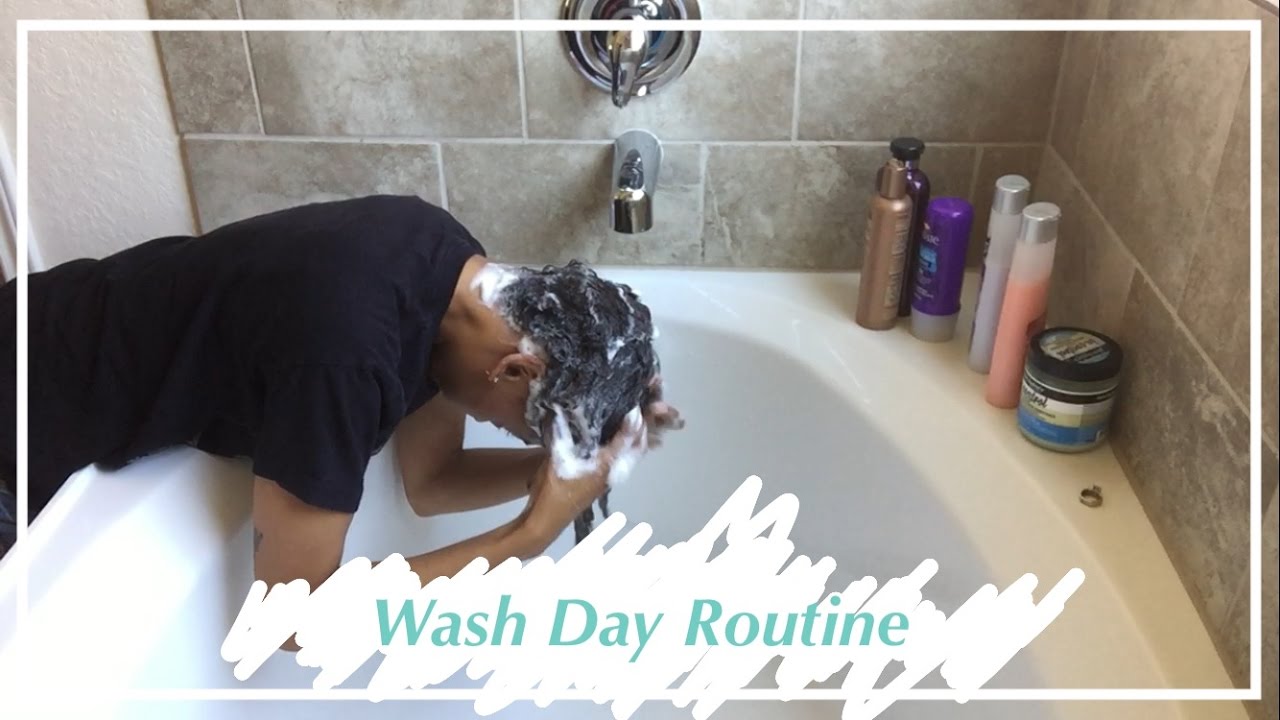 My Moisturizing Wash Day Routine | 9 Weeks Post Relaxer - YouTube