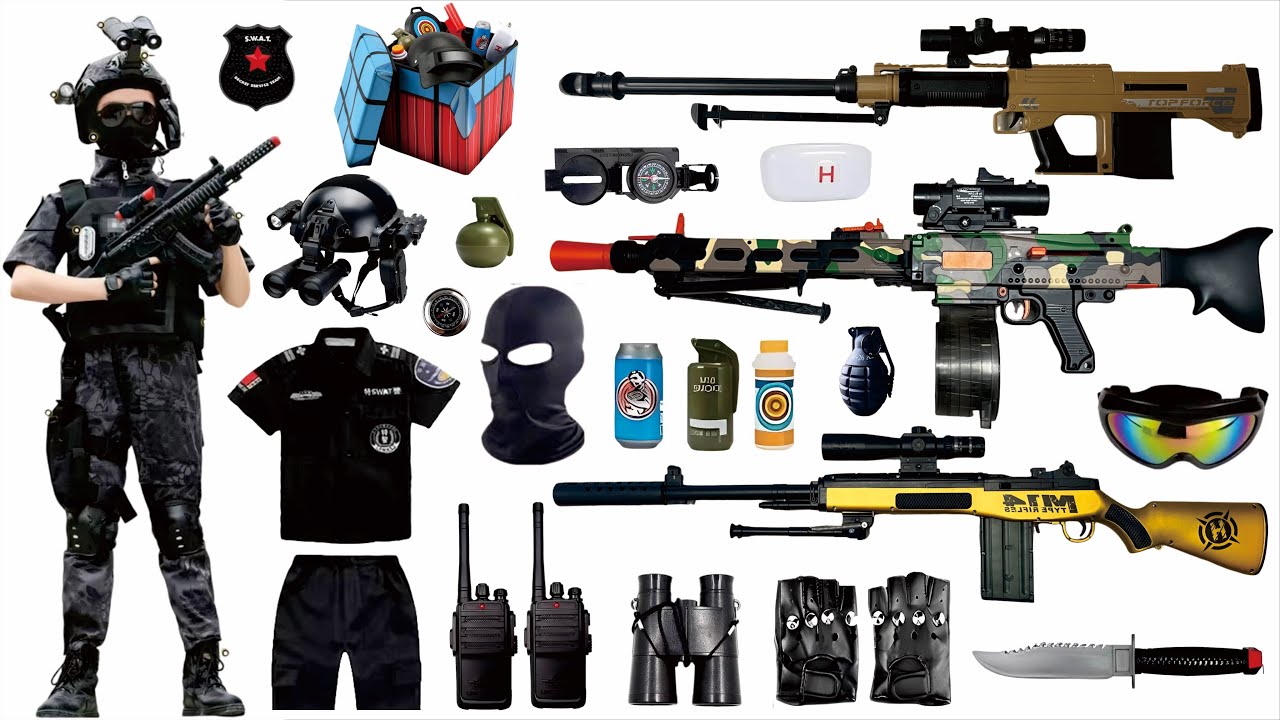 Special Forces weapon unboxing, AMR sniper rifle, M14 sniper rifle, MG3 ...