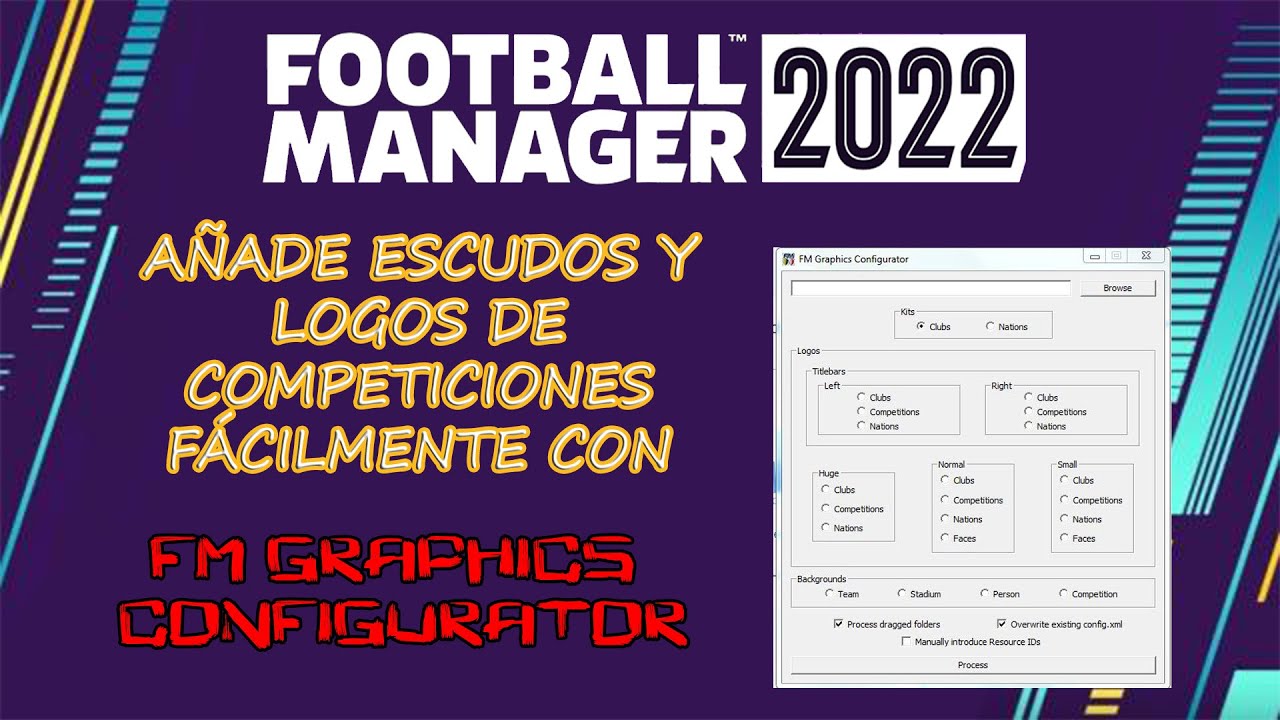 TUTORIAL FOOTBALL MANAGER 22 | AÑADIR ESCUDOS, LOGOS, ETC FÁCILMENTE ...