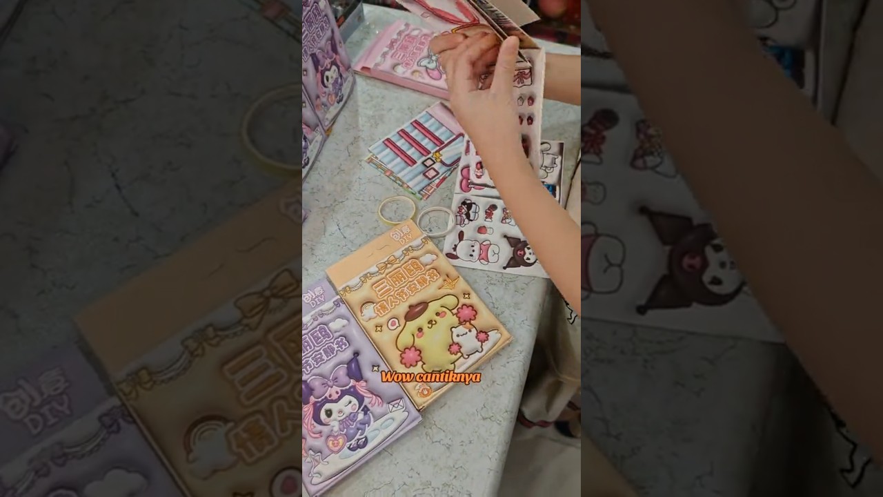 Amoi’s Cute Sticker Book Adventure! Trending Kuromi Sticker Book Fun ...