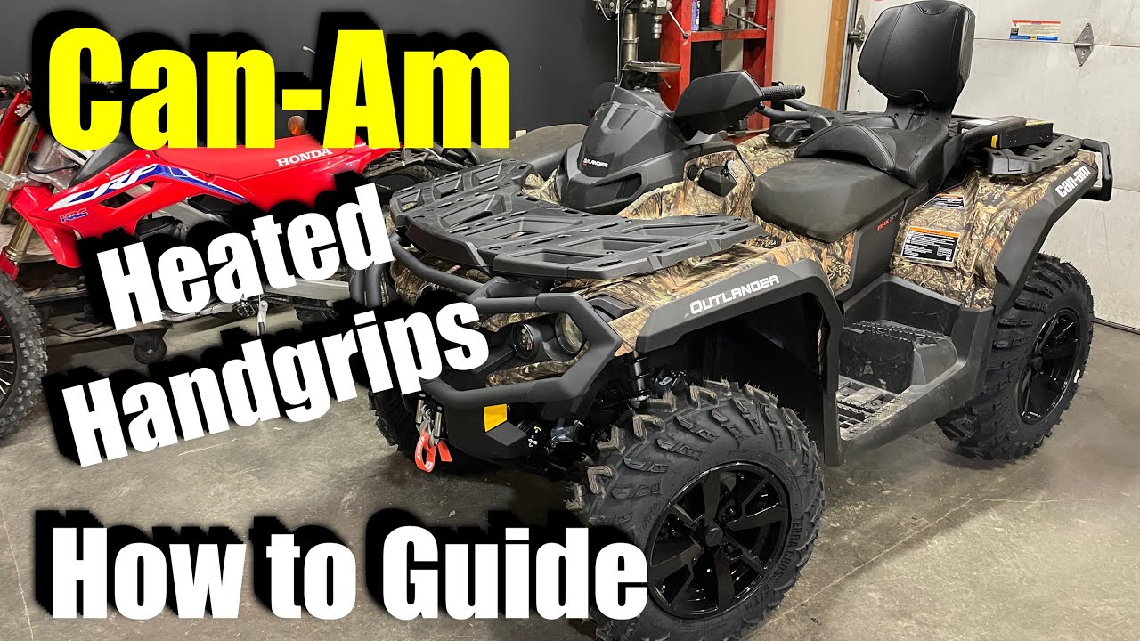 Can-Am Outlander Heated handgrips install / How to install heated ...