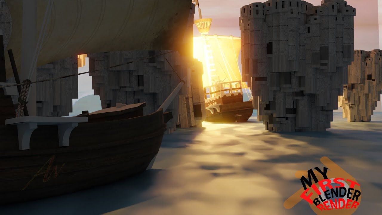 my first blender render // animation // 3d - YouTube