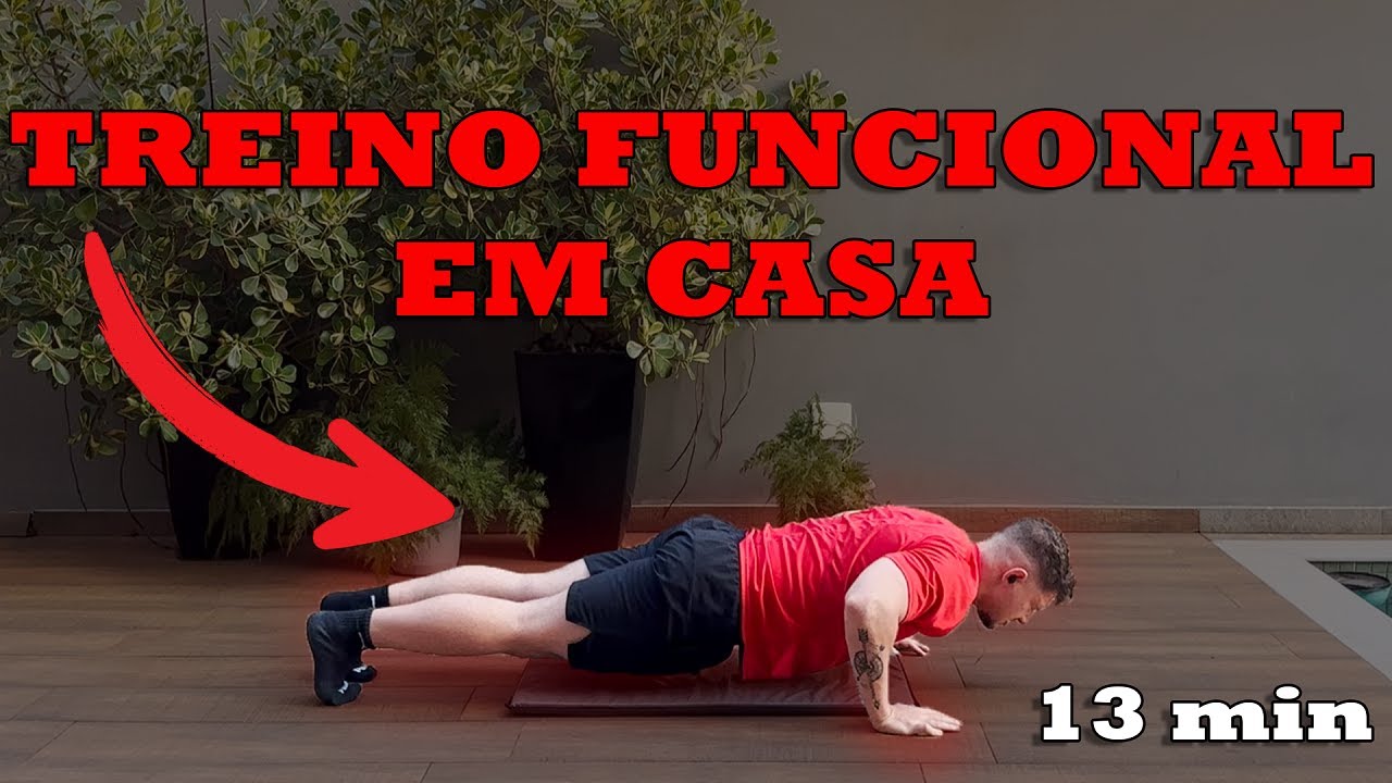 TREINO FUNCIONAL EM CASA SEM EQUIPAMENTOS - YouTube