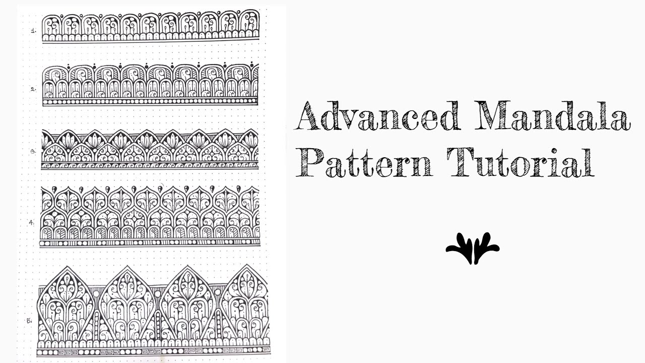 Mandala Patterns Tutorial For Intermediate And Beginners || - YouTube