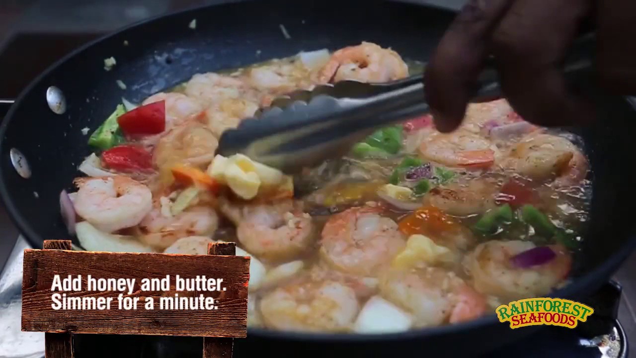 Beer & Honey Butter Shrimp - Rainforest Seafoods Recipe - YouTube