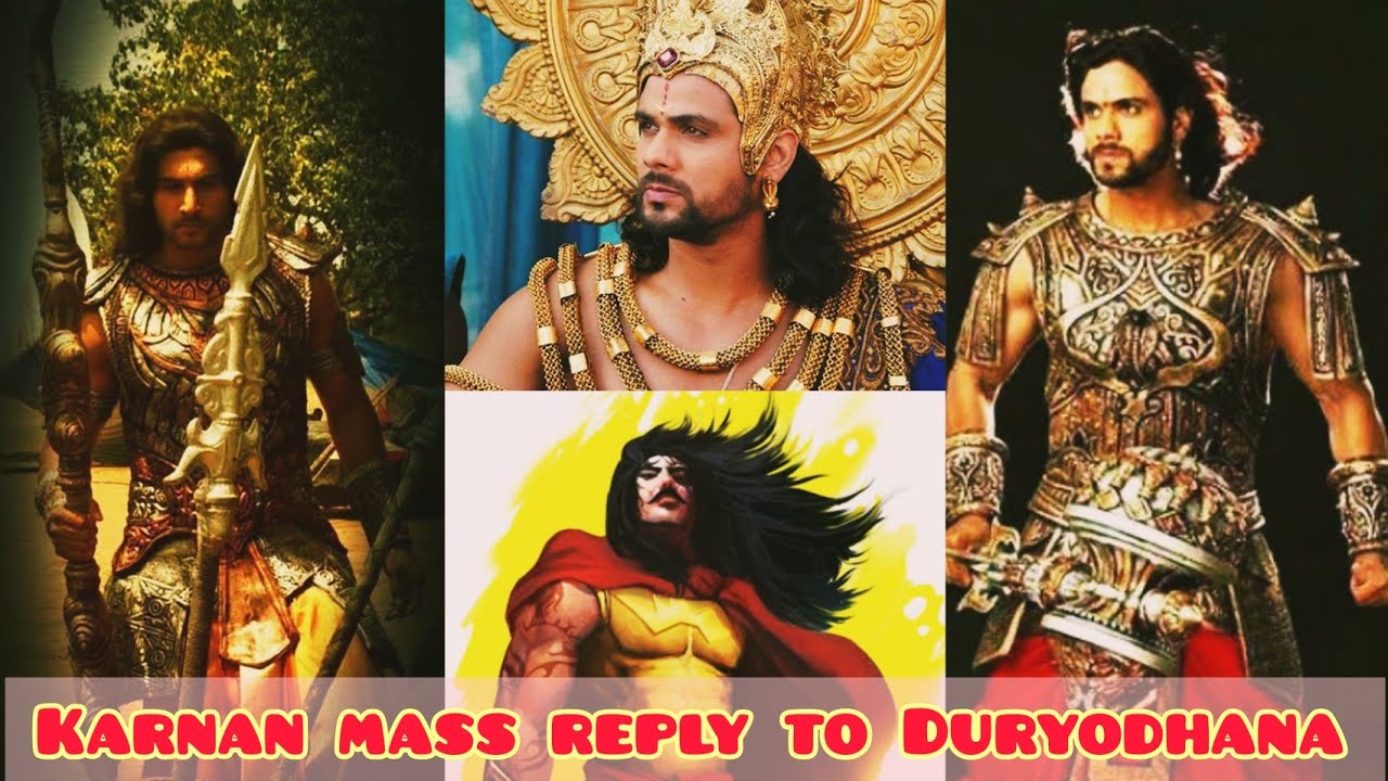 🔥Karnan mass reply to Duryodhana🔥|The real hero of Mahabharat|# ...