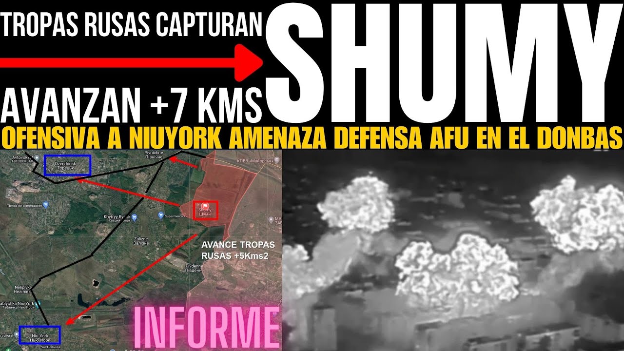 OFENSIVA RUSA A NIUYORK-TORETSK TOMA FORMA Y CAPTURAN SHUMY/MISILES ...