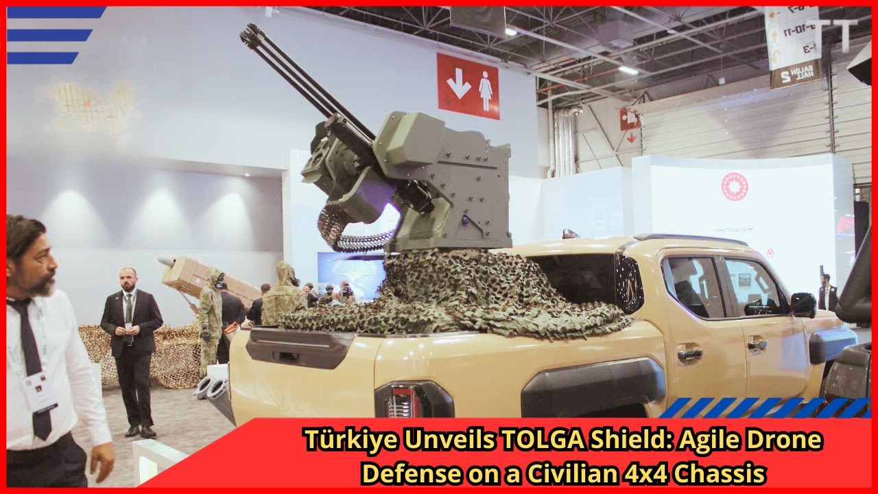 Türkiye Unveils TOLGA Shield Agile Drone Defense on a Civilian 4x4 ...