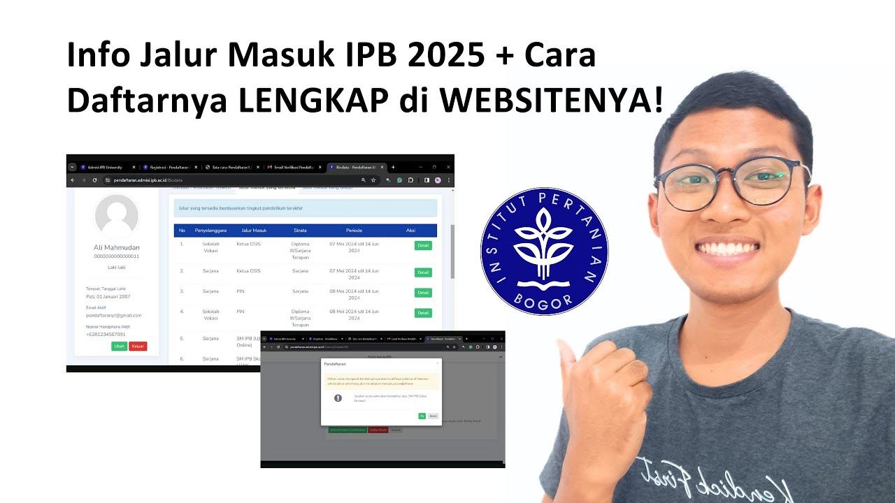 Info Jalur Masuk IPB 2025 + Cara Daftarnya - YouTube