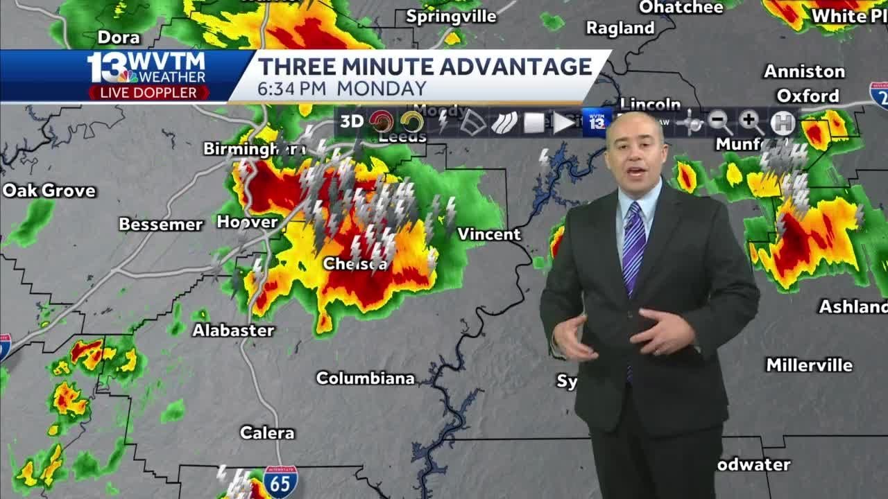 Expect more scattered heavy storms Monday and Tuesday - YouTube