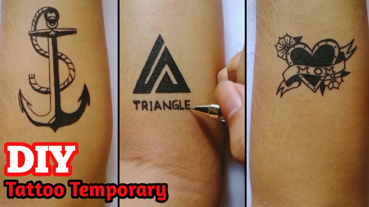 DIY Tatto Temporer Keren Untuk Pemula - YouTube
