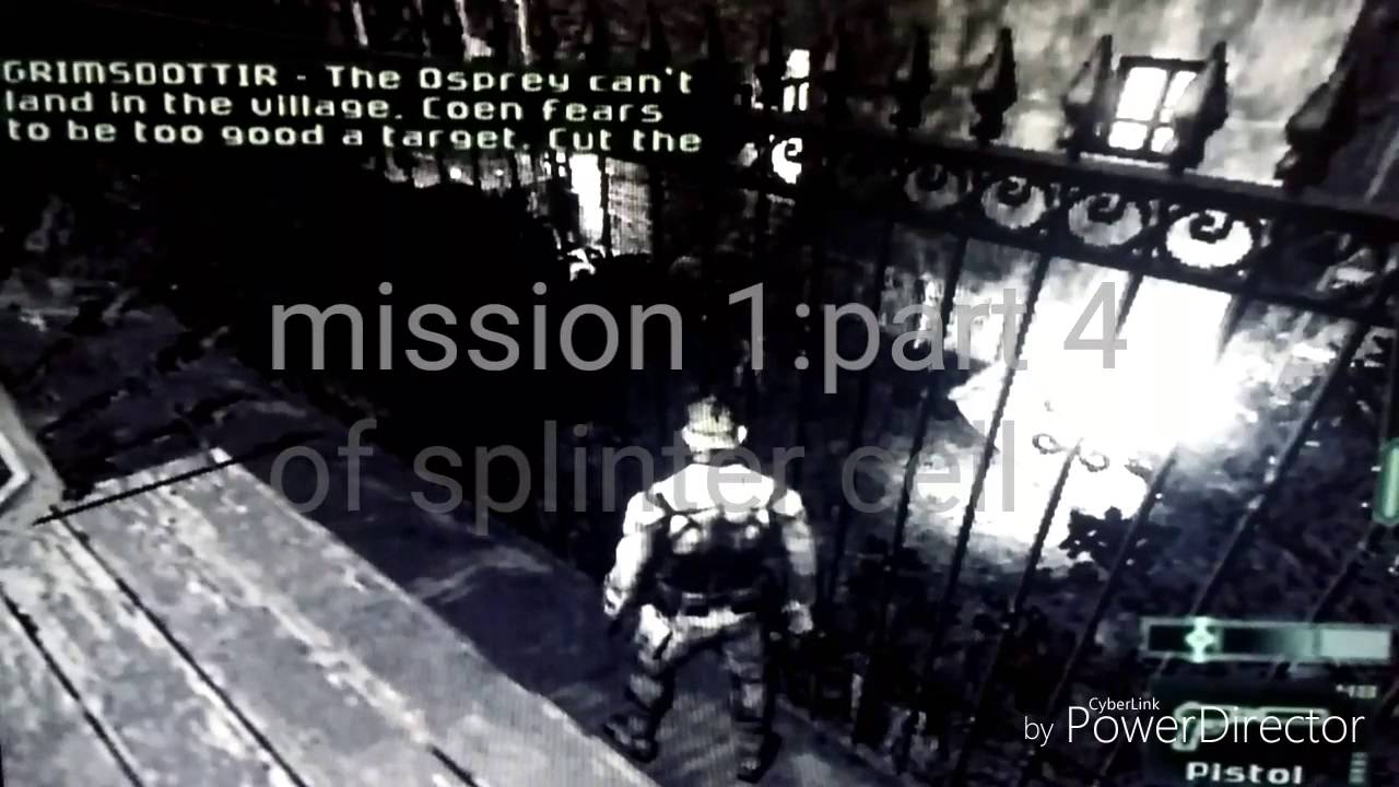 Splinter cell:mission 1:part 4 - YouTube