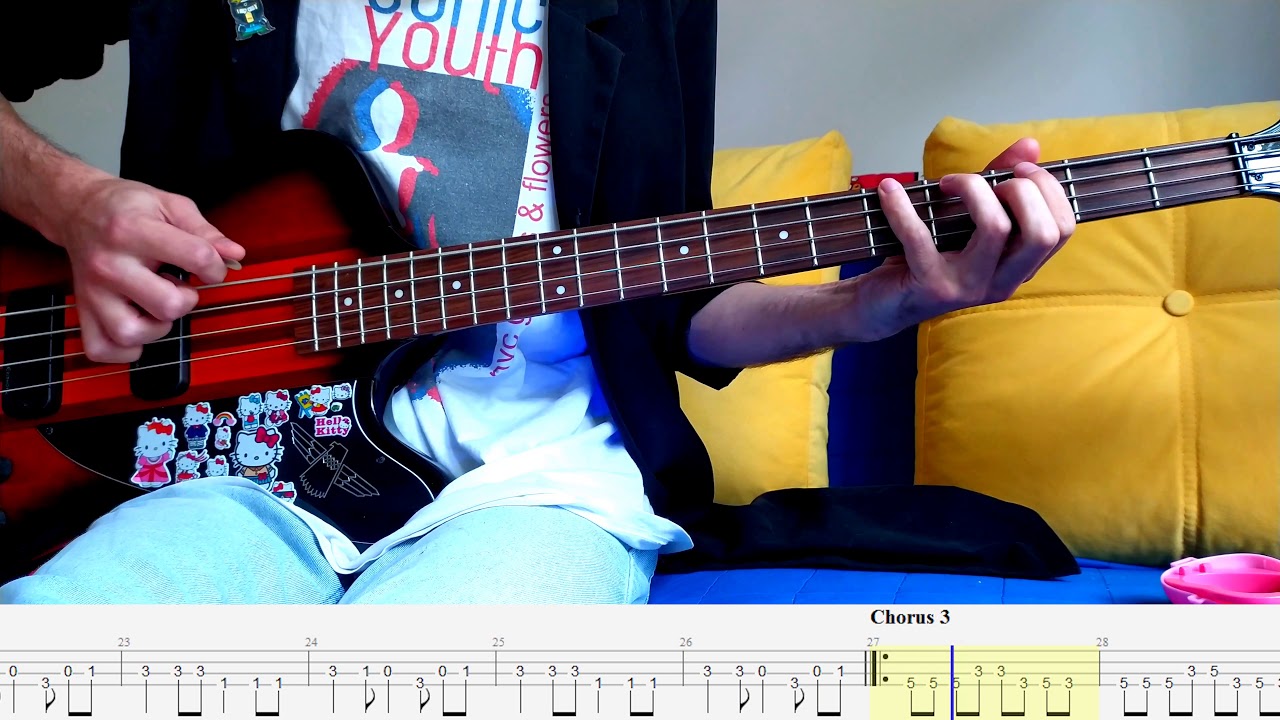 Sliver – Nirvana – Bass cover with tabs (4k) - YouTube Music