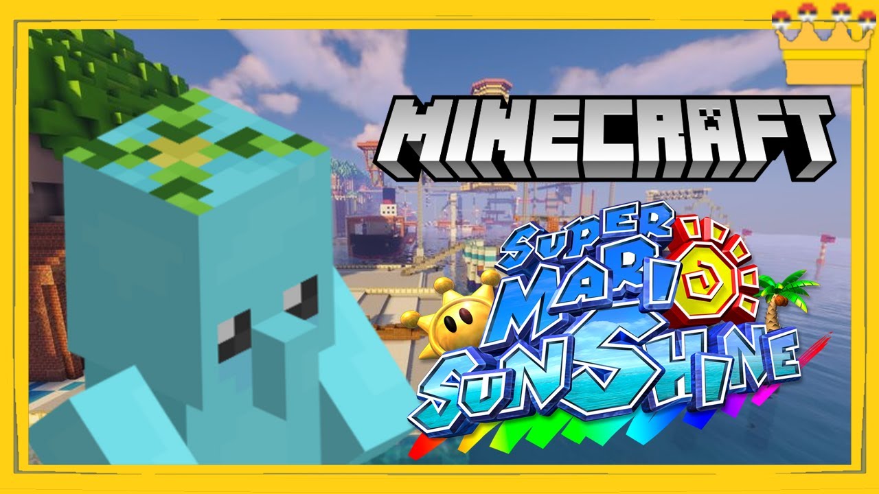 Playing Super Mario Sunshine in MINECRAFT! - YouTube