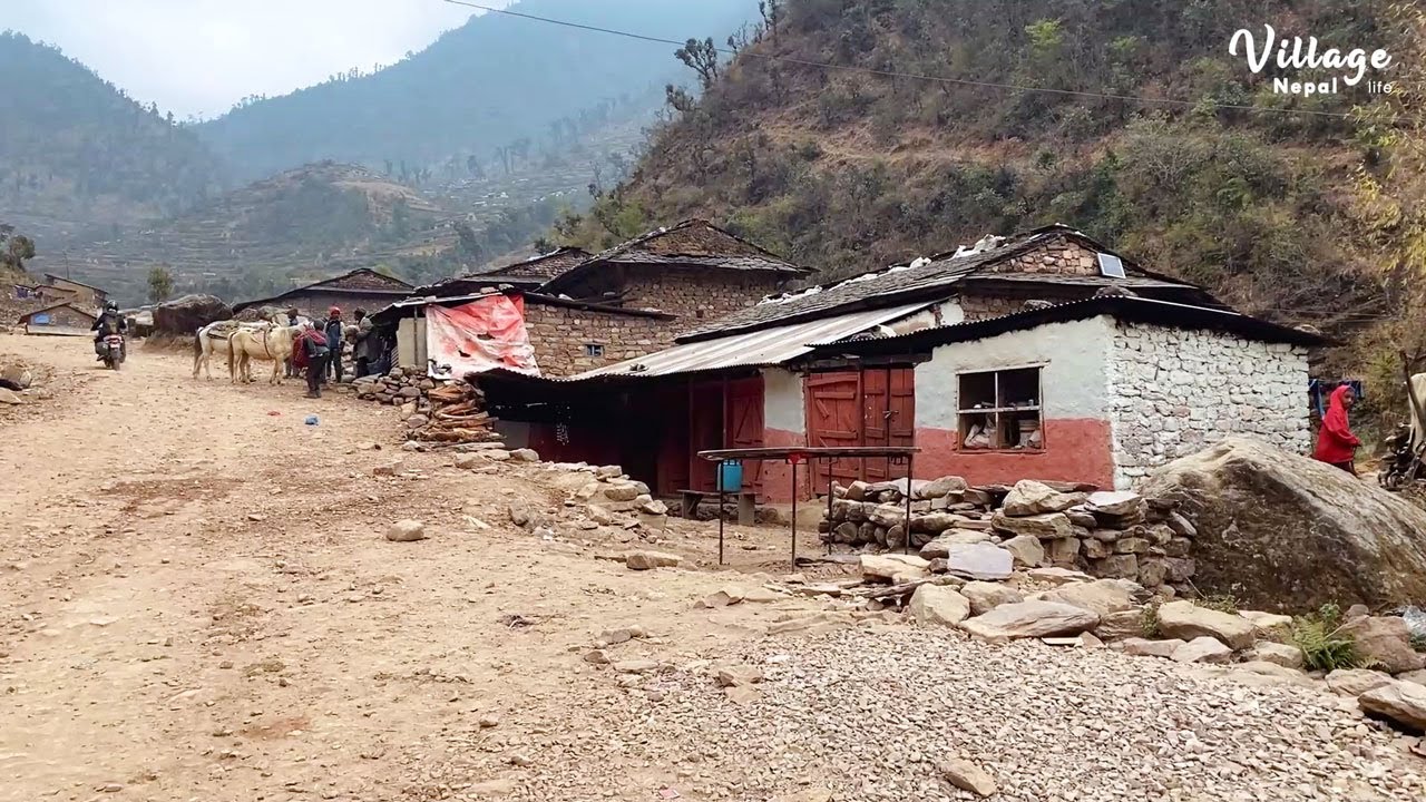 Traditional Beautiful Village Life | Countryside Nepali Village Nepal ...