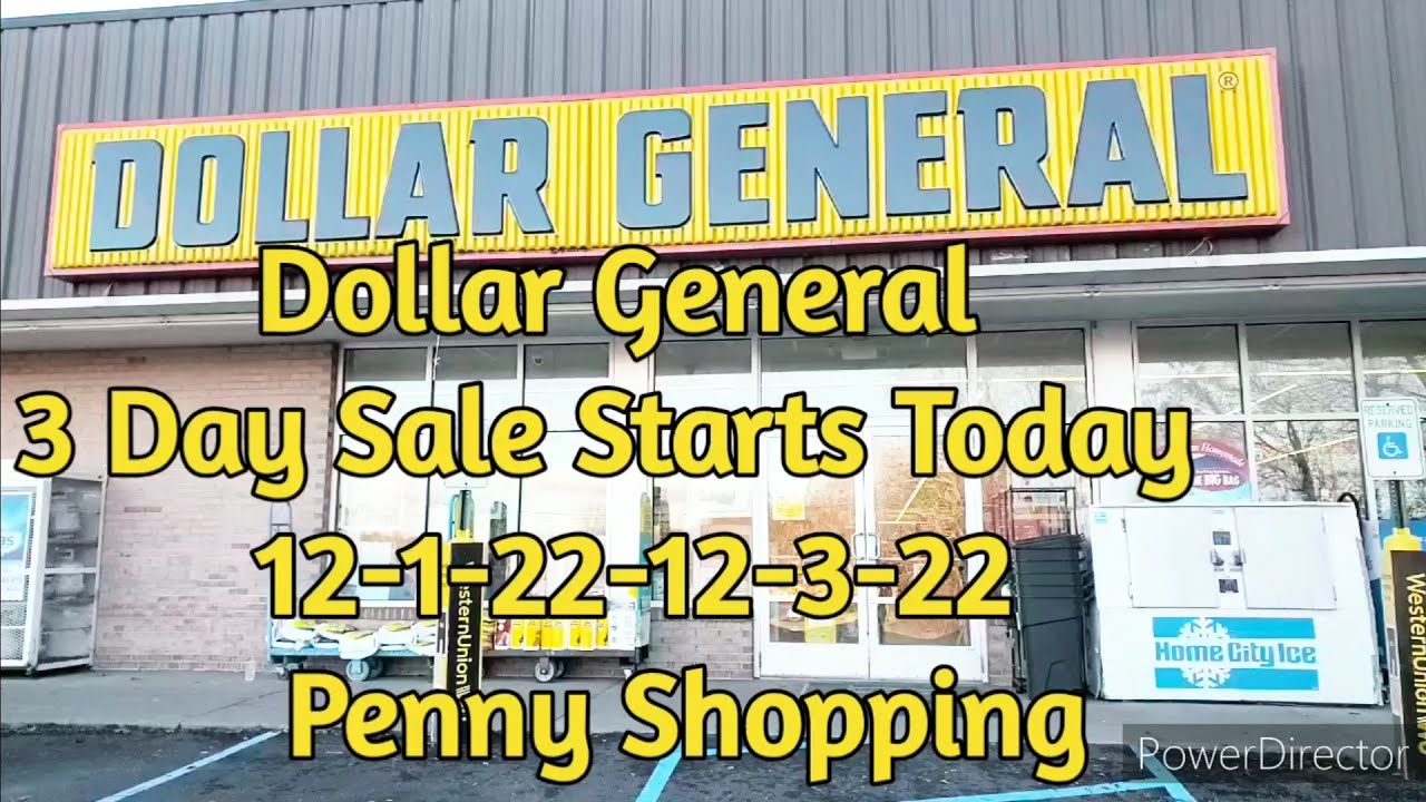 Dollar General 3 Day Sale Starts Today12-1-22-12-3-22 Penny Shopping # ...