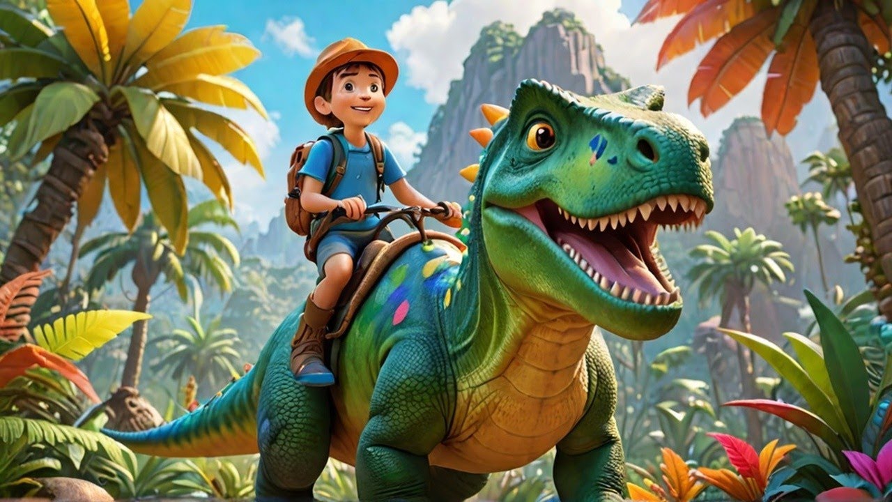 Sam's Dinosaur Adventure | Bedtime Stories - YouTube