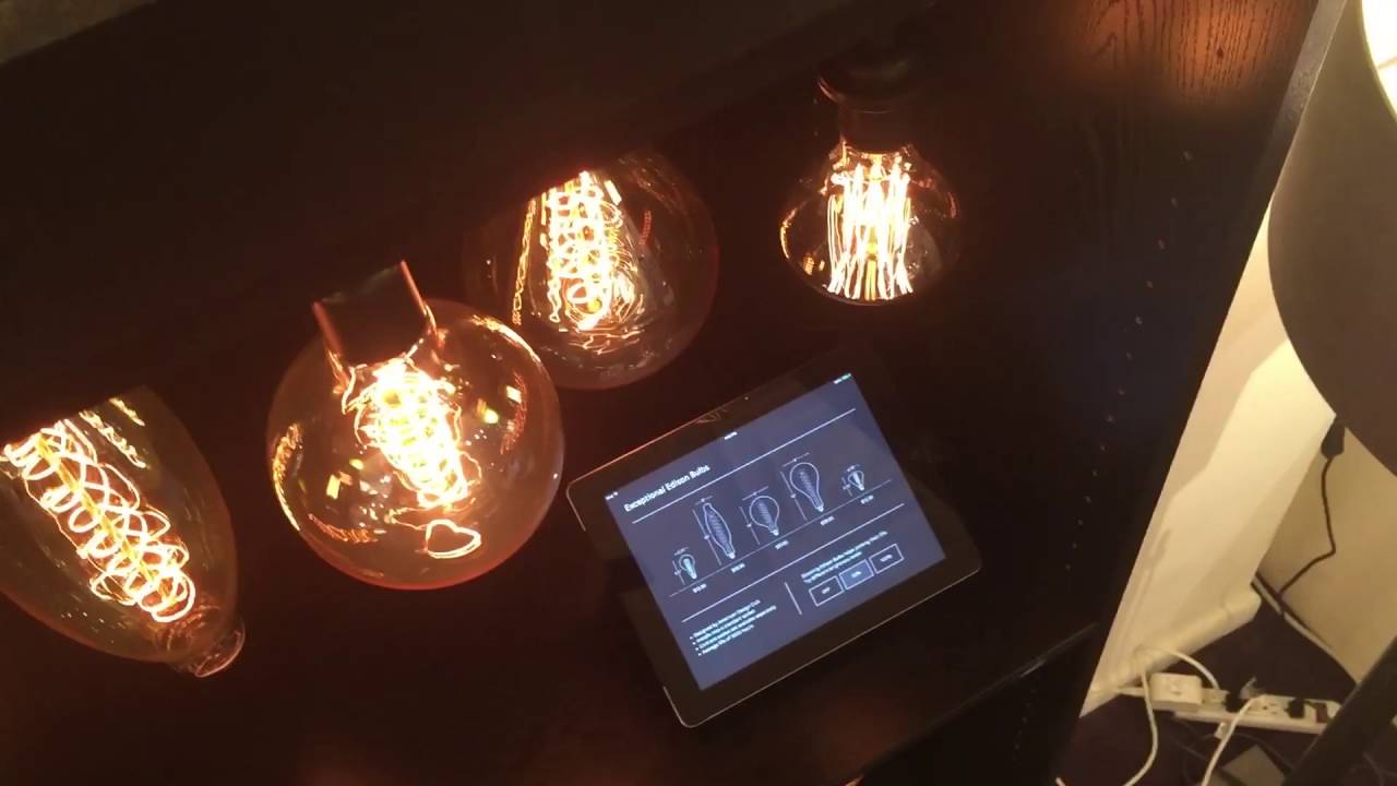 Edison Bulb Display - YouTube