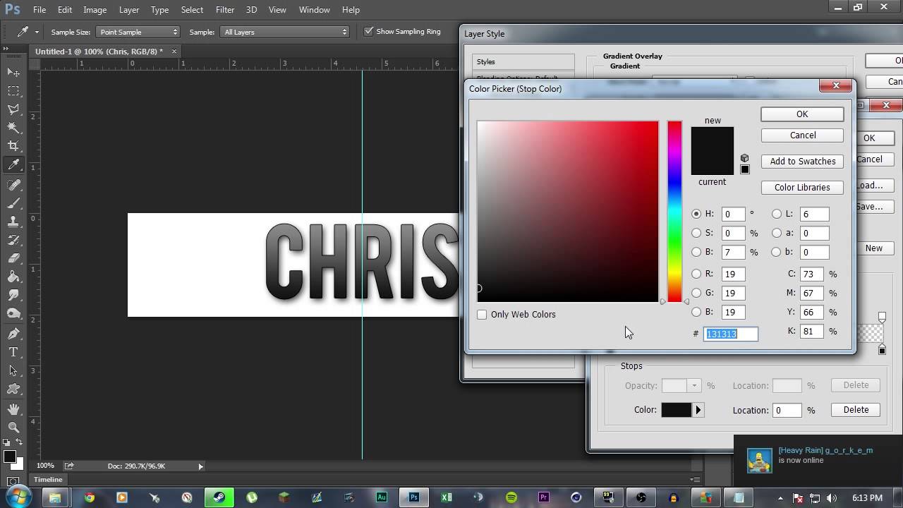 Basic Nice Text/Forum Signature Tutorial (Photoshop) - YouTube