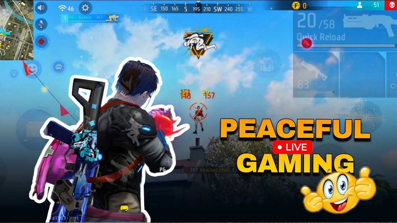 Free Fire Live 🔥 CS Pushing | Peaceful Gaming - YouTube