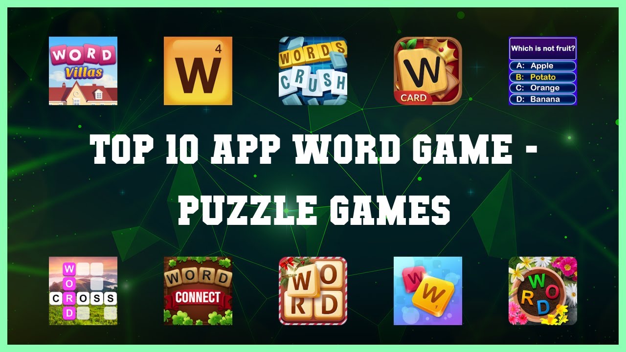 Top 10 App Word Game Android App - YouTube