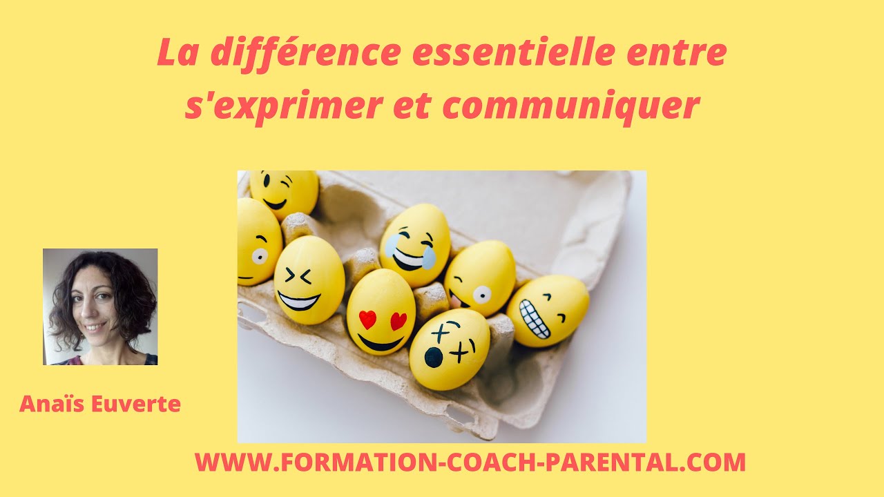 La différence essentielle entre s'exprimer et communiquer - YouTube