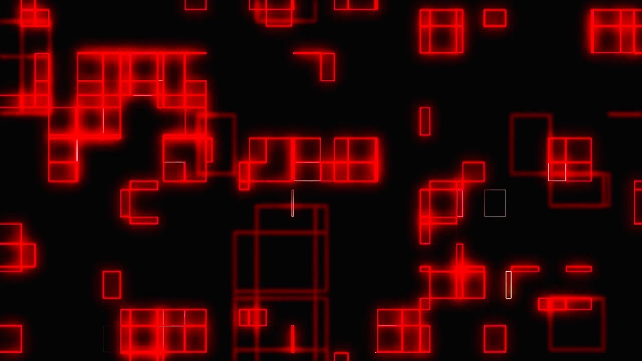 Red Abstract digital blocks Animation Background Video , No Copyright ...