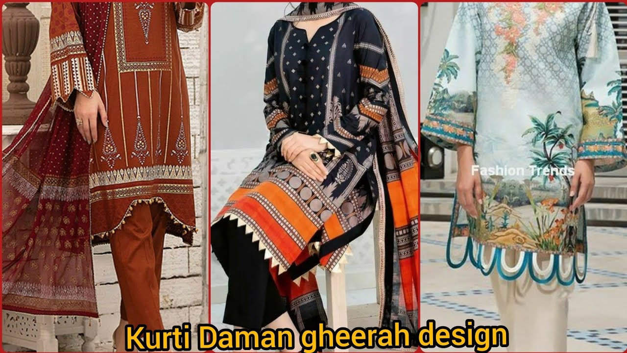 New daman geerah design for kurti dress 2021 | new geerah designing for ...