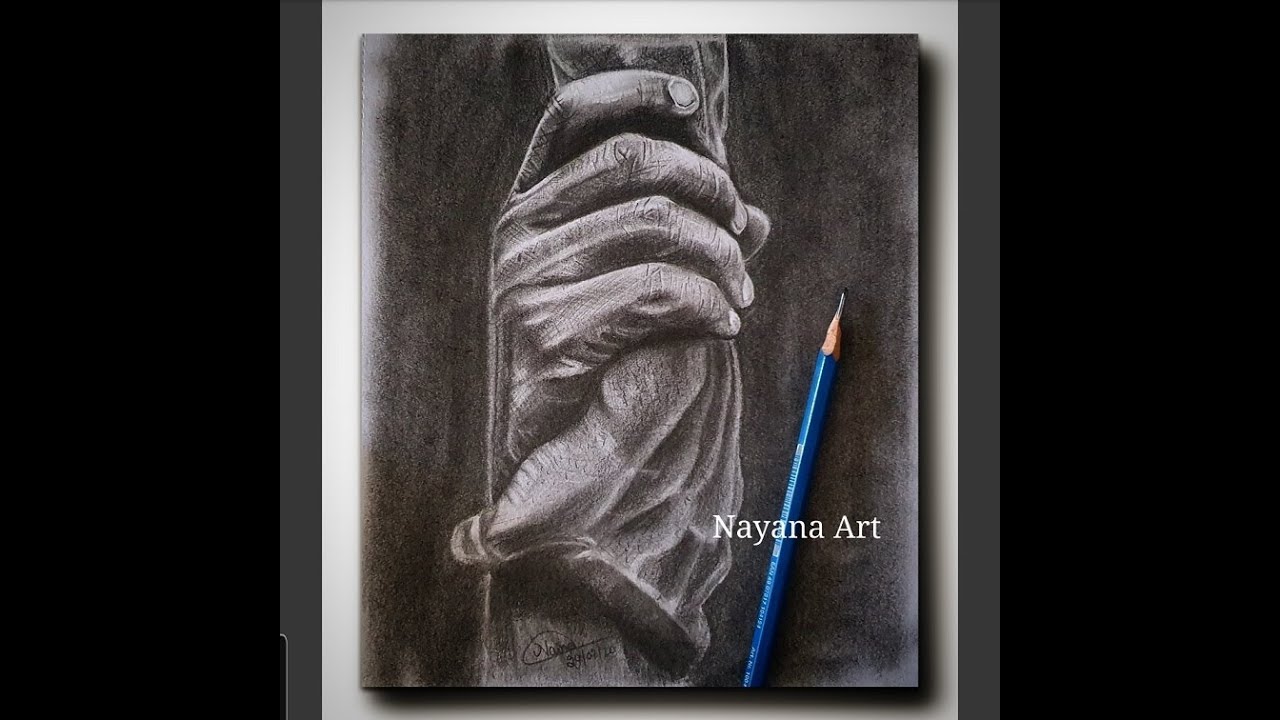 How To Draw Realistic Hands | Pencil Sketch of Holding Hands | Pencil ...