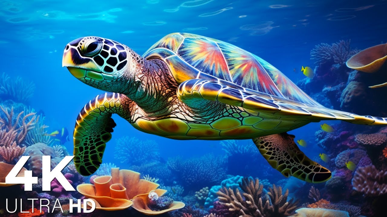 Aquarium 4K VIDEO ULTRA HD 🐠 Sea Animals With Relaxing Music - Rare ...