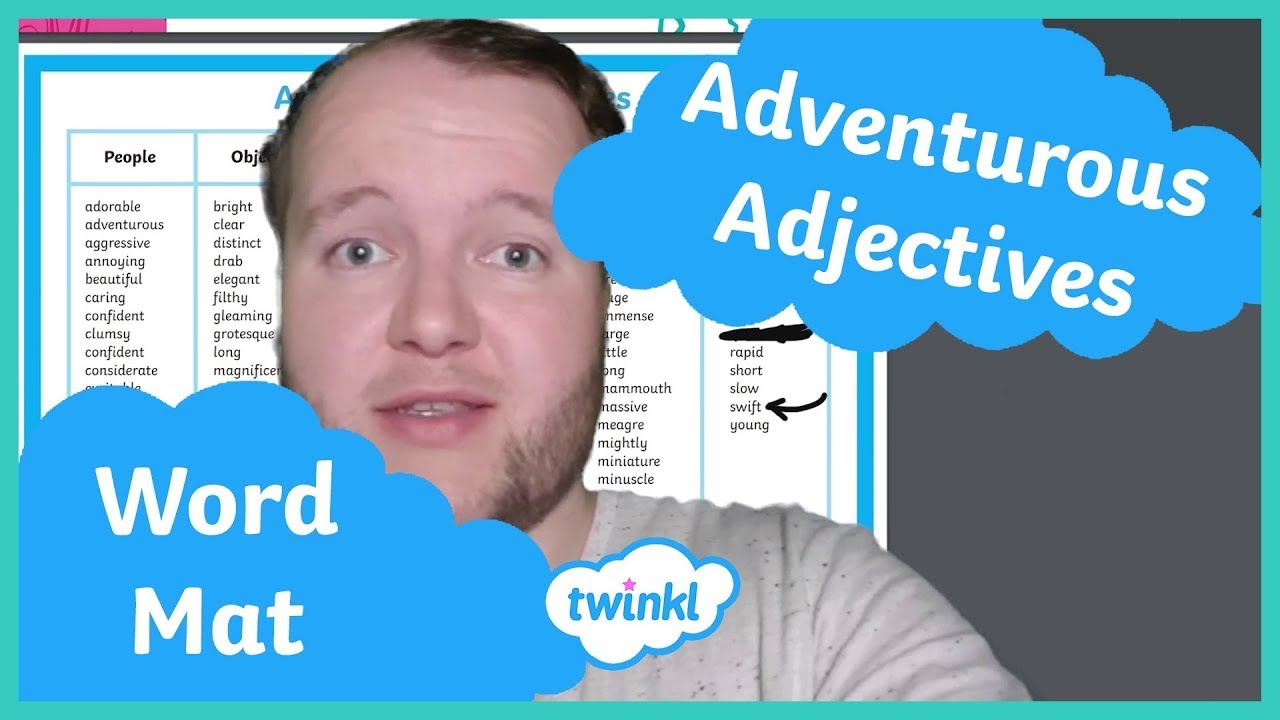 Adventurous Adjectives Word Mat - YouTube