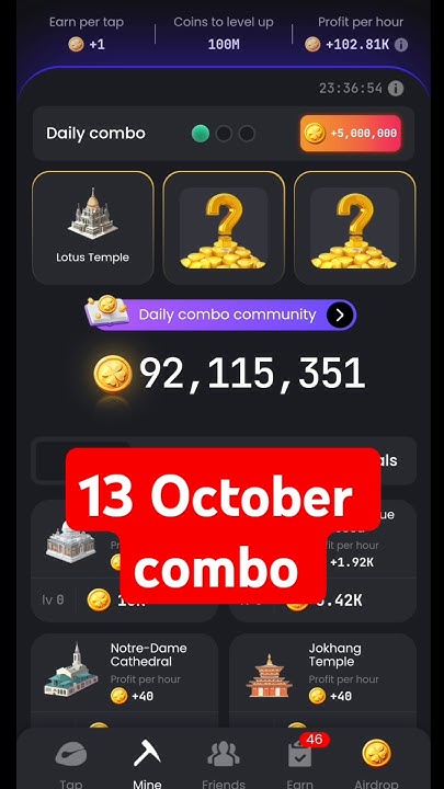 Zen coin daily combo Today 13 October | Zen coin combo cards #zencoin #combo - YouTube