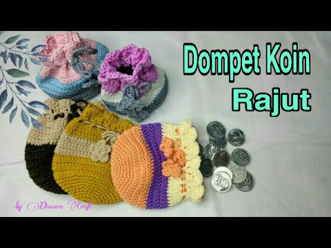 Crochet ||Tutorial Dompet Koin Rajut ||Crochet Coin Purse