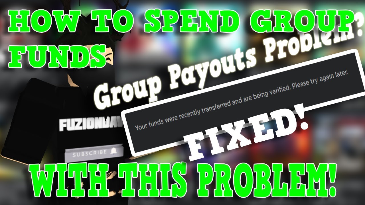 How To Spend Roblox Group Funds | NOT FIXED | - YouTube