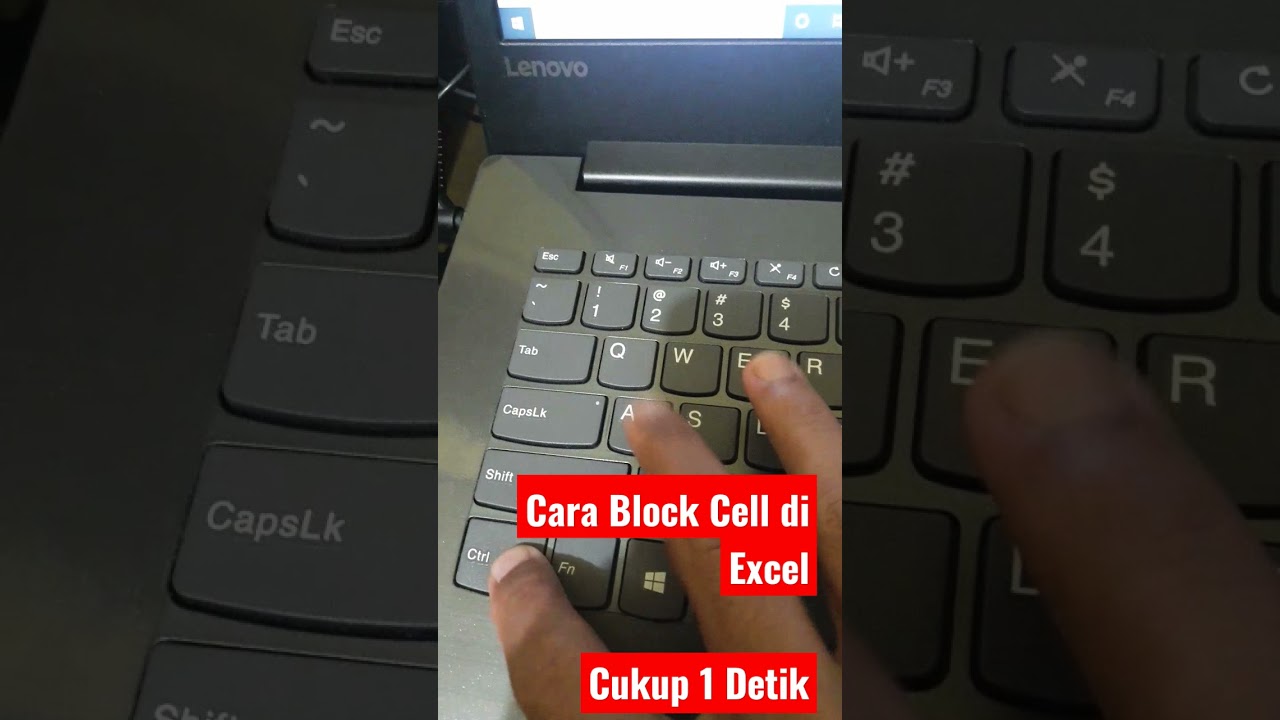 Cara Cepat Block Cell di Ms. Excel | Cukup 1 Detik - YouTube