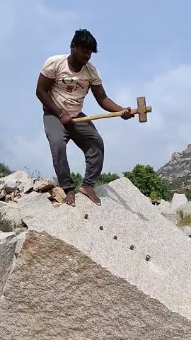 Stone break - YouTube