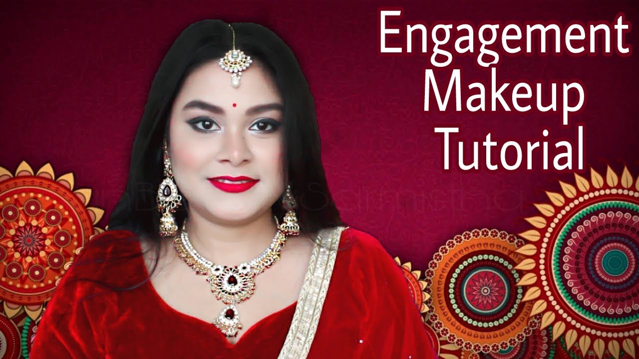 INDIAN Bride #Engagement Makeup #Tutorial #SHAADI SERIES | # ...