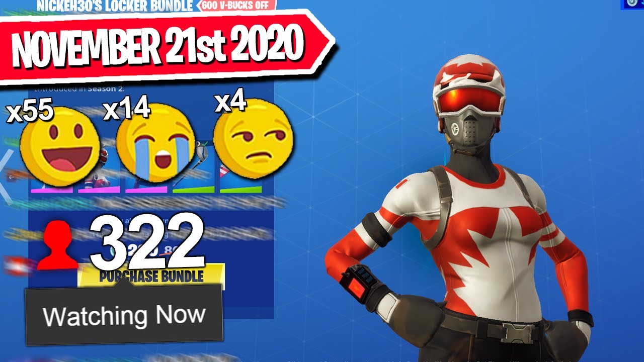 *NEW* NICK EH 30 SKIN BUNDLE! Viewers React To Fortnite Item Shop ...