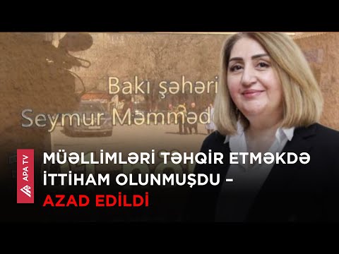 Təhsil Nazirliyi məktəb direktoru ilə müqaviləyə xitam verdi - APA TV