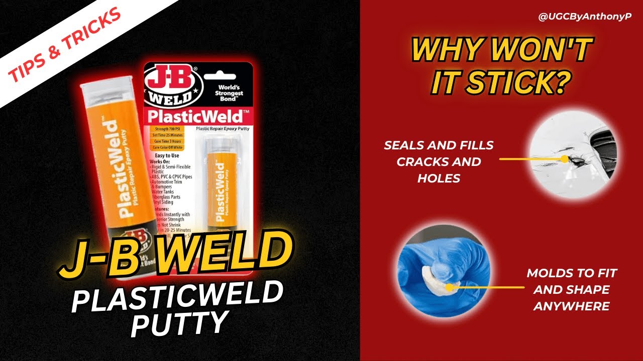 J-B Weld PlasticWeld Putty Review – How to Use It Correctly (Avoid ...