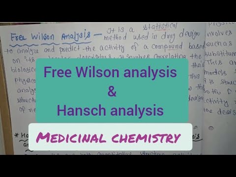 Free Wilson analysis || Hansch analysis relationship between fw & ha in ...