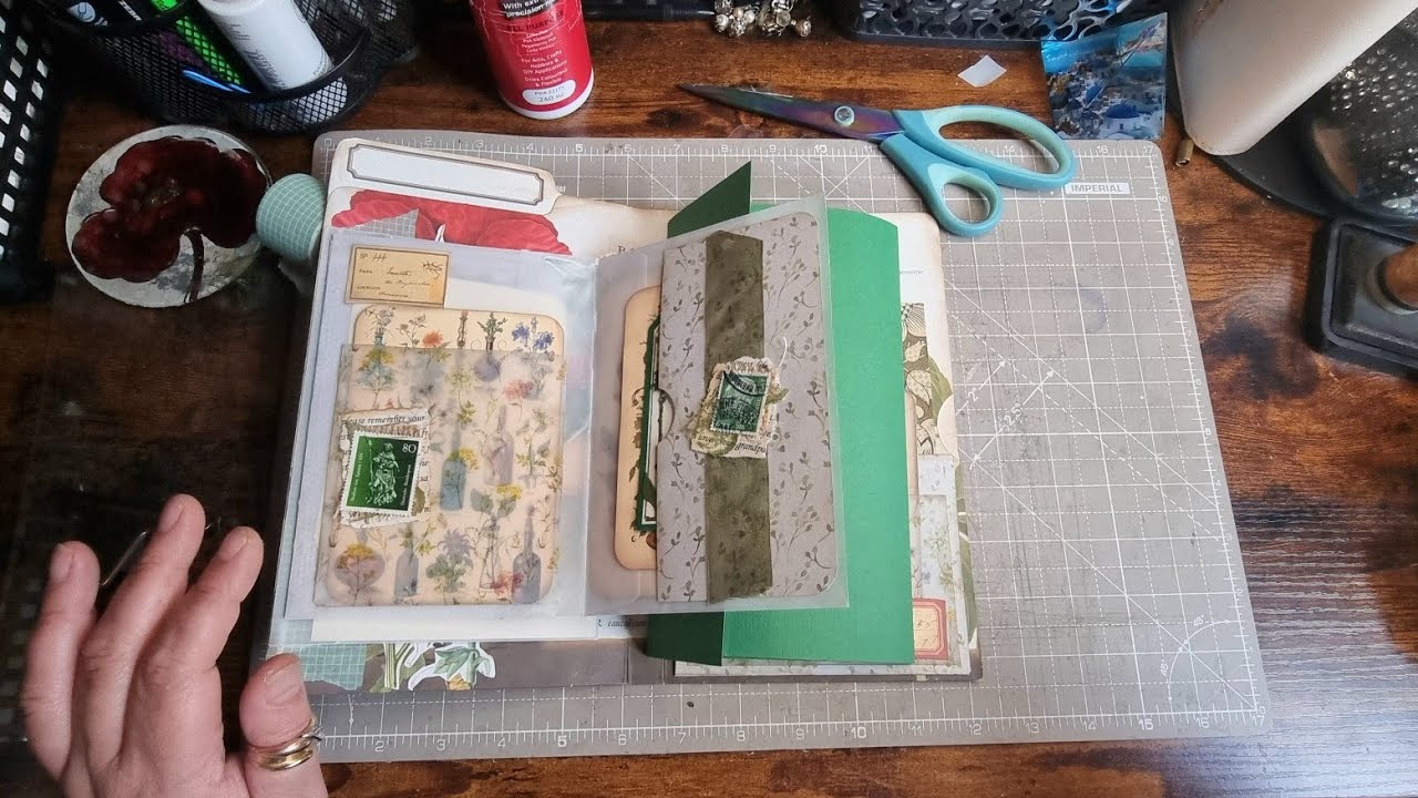 Pocket Folio with Removable Journal - Botanical File Folder 3 Ways ...