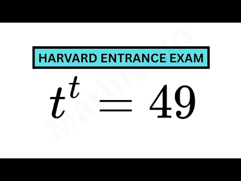 Harvard University entrance exams question | A nice algebra problem ...