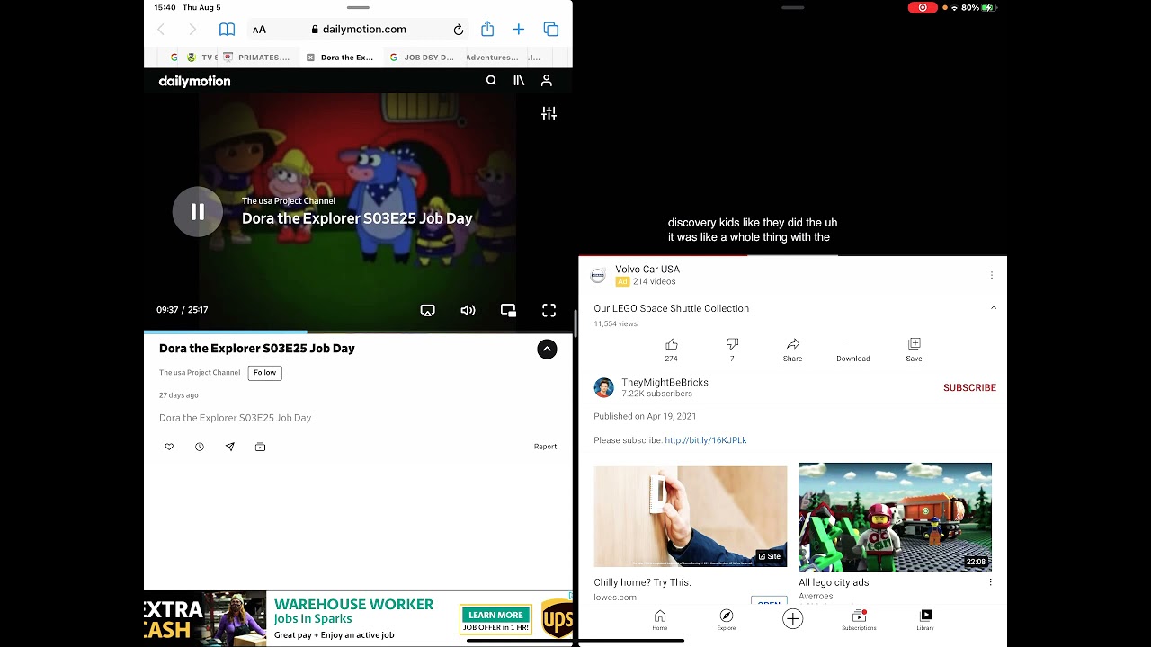 Dora the explorer job day garbage truck ride 3 instruments - YouTube