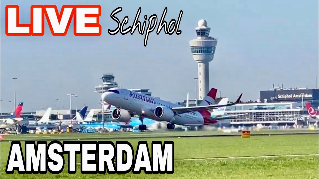 🔴 2 Hours Amsterdam Airport | Schiphol 🇳🇱 Plane Spotting | landing/Take ...