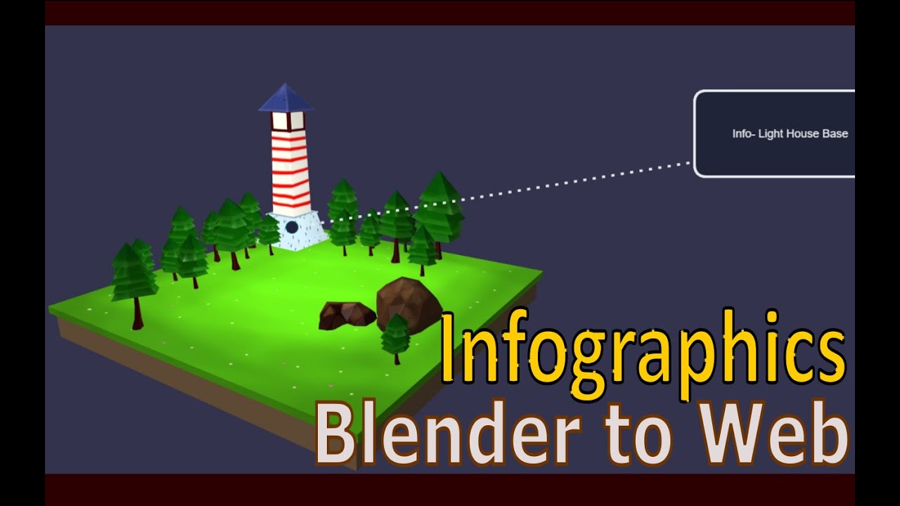 Infographics 3d website using Blender & Babylonjs - YouTube