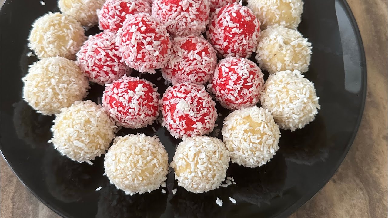 Coconut ball recipe| Coconut laddu recipe| Wedding thal decoration ...